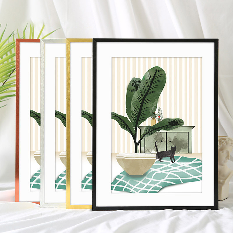 Aluminum Alloy Photo Frame a3 Simple Picture Frame Swing Table A4 ...