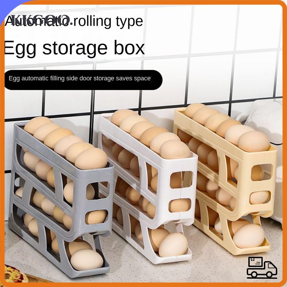 KKGOO Automatic Egg Roller, 25 Grids Slide-type Automatic Scrolling Egg ...