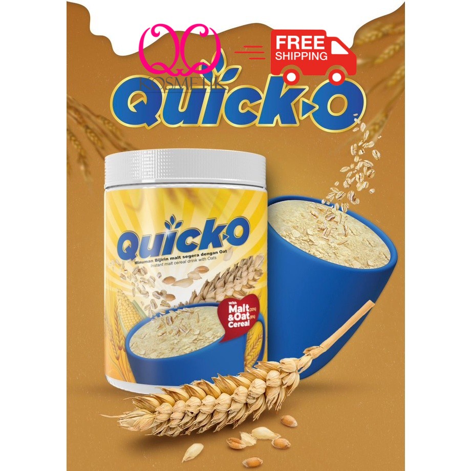 EMZI Quicko 200gm Minuman Bijirin Malt Segera dengan Oat Booster Diet Original HQ | Shopee Malaysia