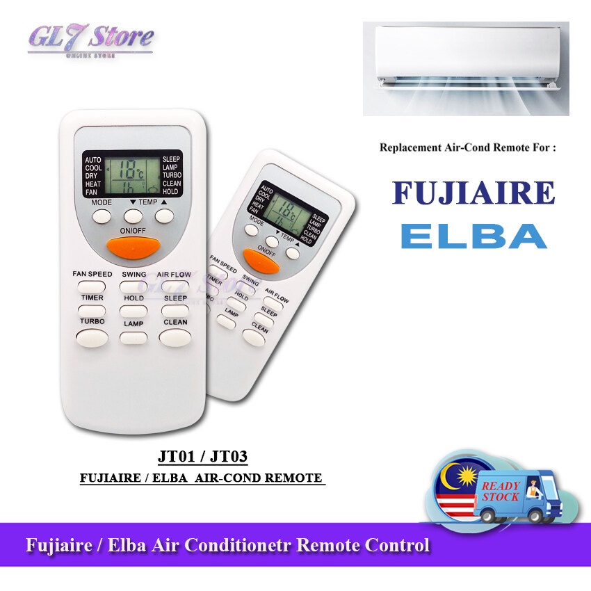 FUJIAIRE ELBA AIR COND REMOTE CONTROL JT01 / JT03 REMOTE AIR COND ...
