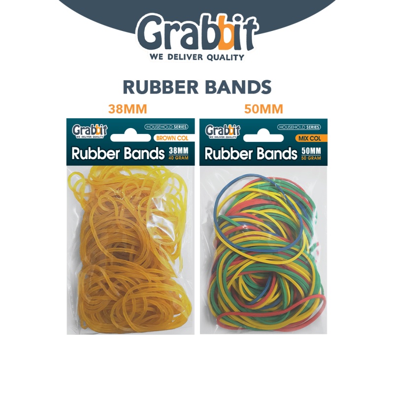 GRABBIT Rubber Band 38MM 50MM Color Bands | Getah Gelang GRAB-HCHH-RB ...