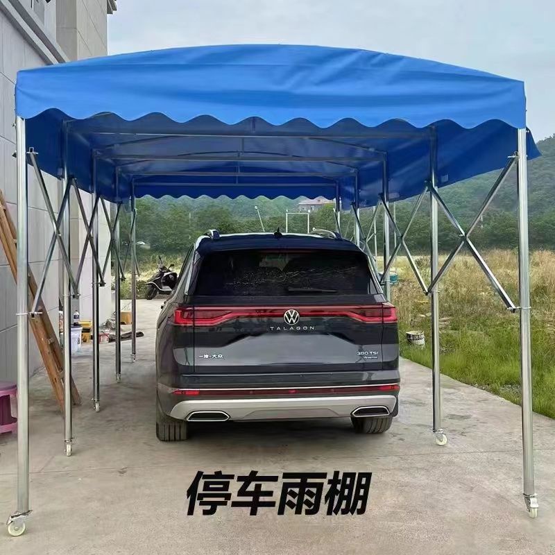 Outdoor Mobile Push-Pull Canopy Night Market Stall Canopy Parking Shed ...
