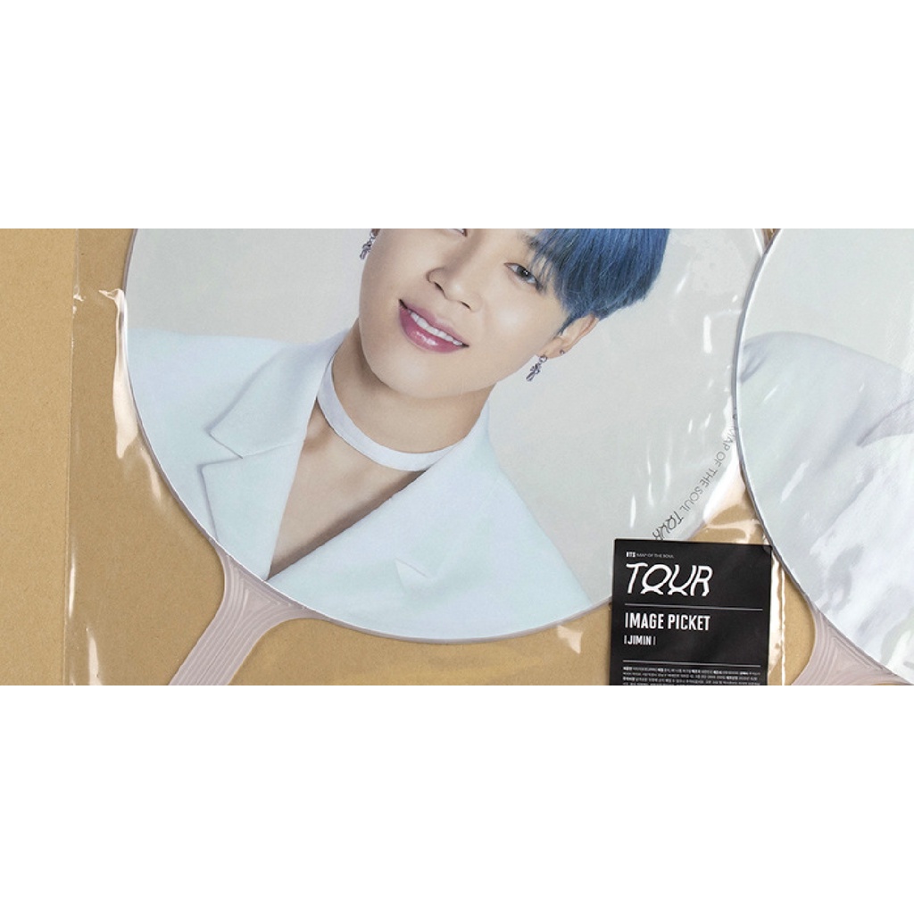 BTS Concert Image Picket Hand Fan V Taehyung Jungkook Jimin RM Jin Suga ...