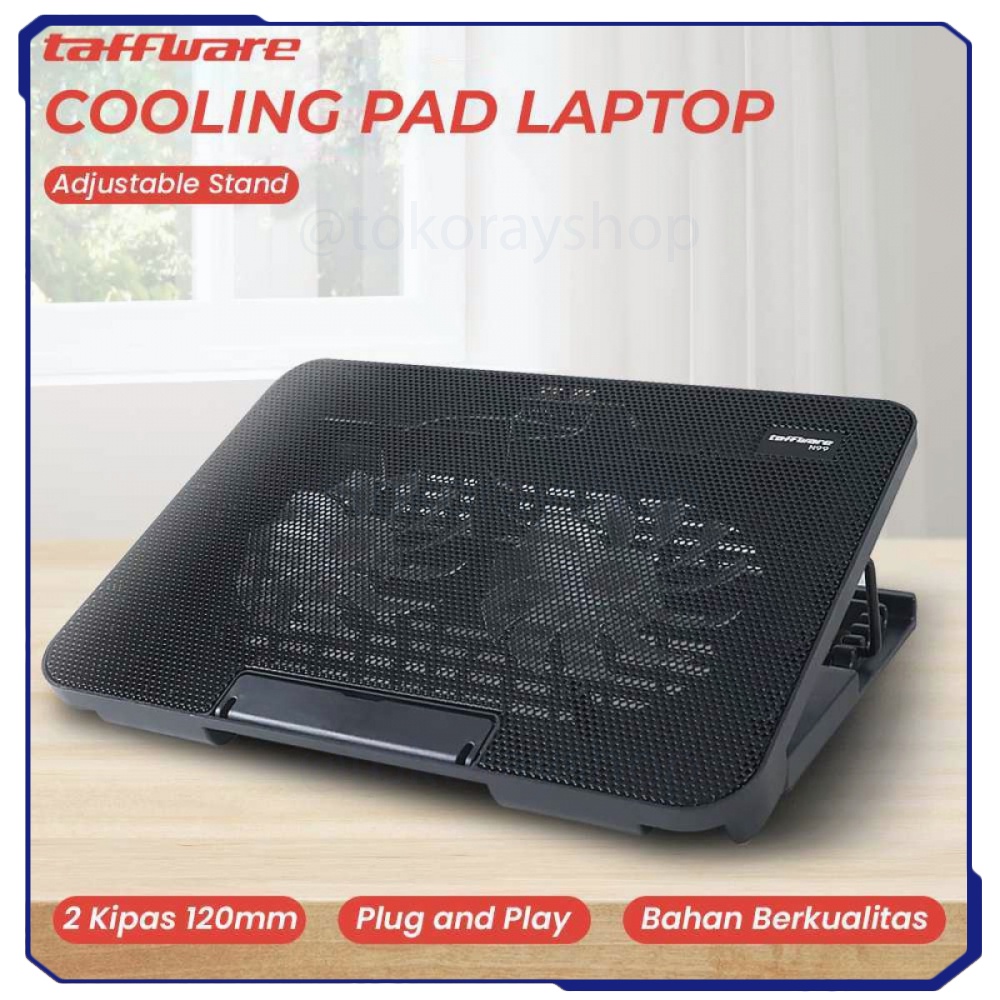 Taffware Cooling Pad Laptop Adjustable Stand 2 Fans 140mm - N99 | Shopee Malaysia