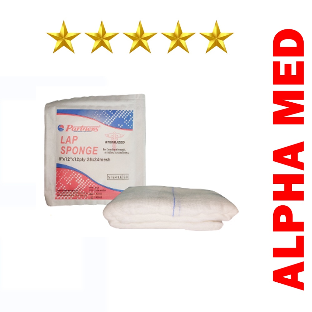 Partners Laparotomy Sponge Sterile 12ply (per piece) | Shopee Malaysia