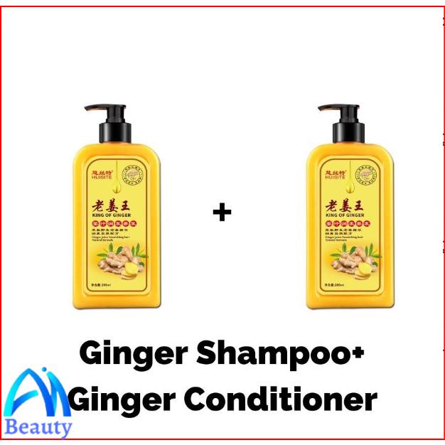 1‍SET 800ML Ginger Hair Shampoo Ginger Shampoo Anti Hair Loss Oil ...