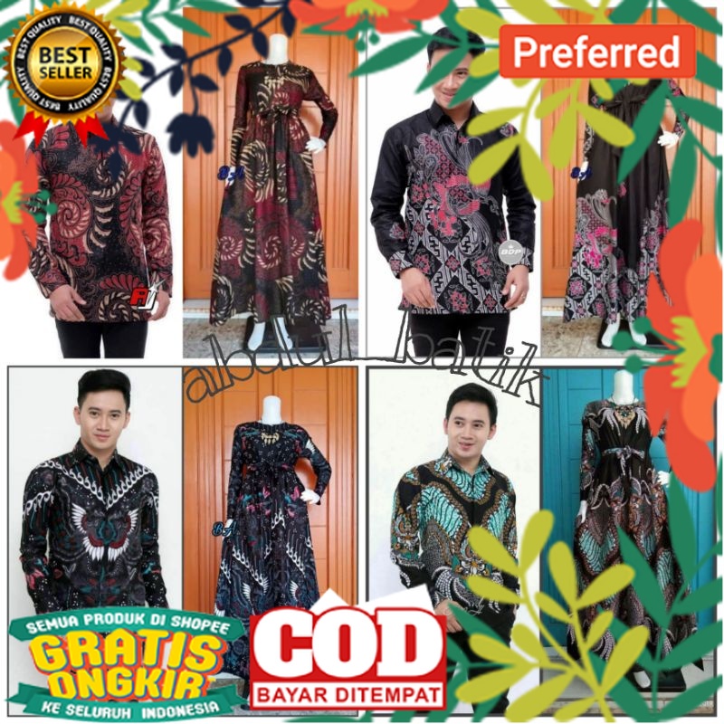 Maura Couple - Sania Ruffle Batik Couple ori Ndoro jowi DNT Shopee ...