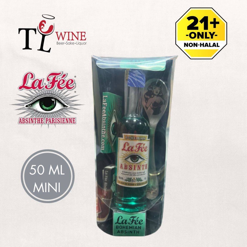 La Fee Absinthe Bohemian kit set 50ml Alc: 70% Duty paid 100% ORIGINAL ...