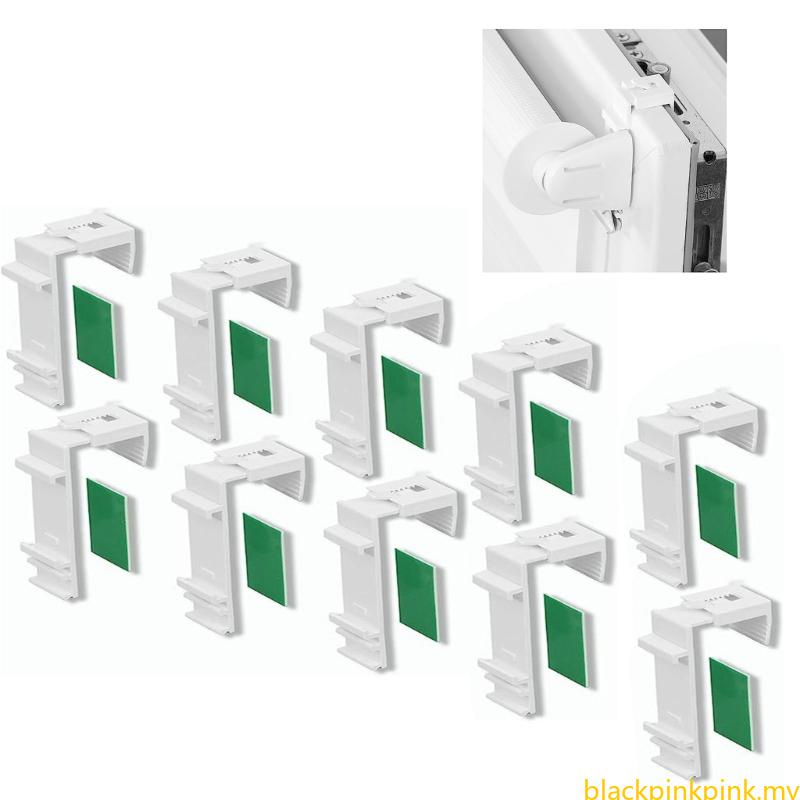 BLACK Upgraded Central Support Brackets Plastic Window Blind Brackets ...