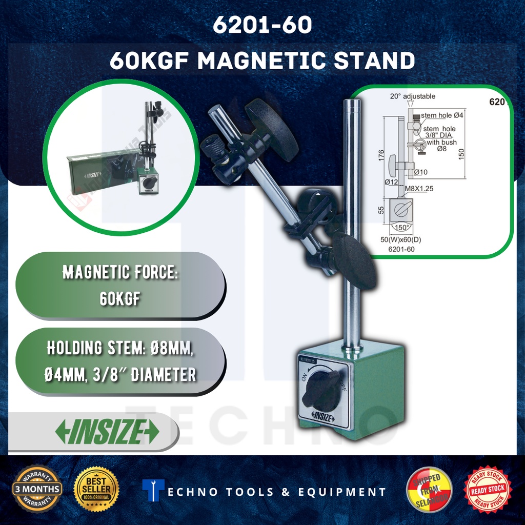 INSIZE 6201-60 MAGNETIC STAND 60KG | Shopee Malaysia