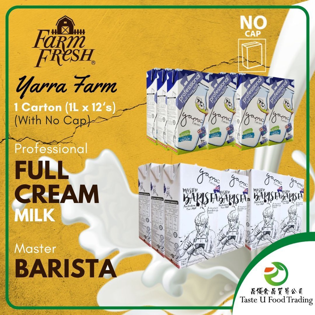 1 Karton FARM FRESH UHT Yarra Farm Professional Susu Penuh Krim ...