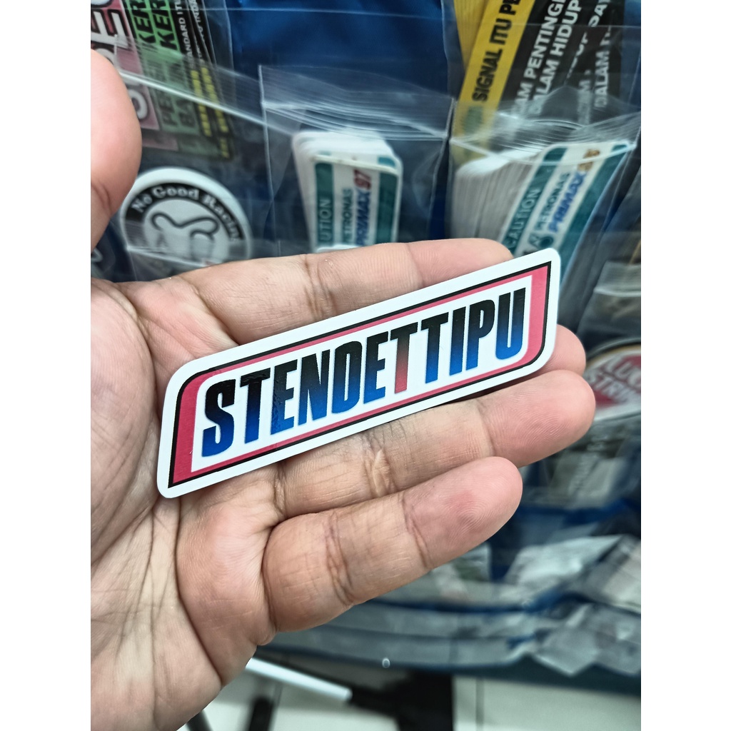 Sticker Stended Tipu (Waterproof with laminate) | Shopee Malaysia