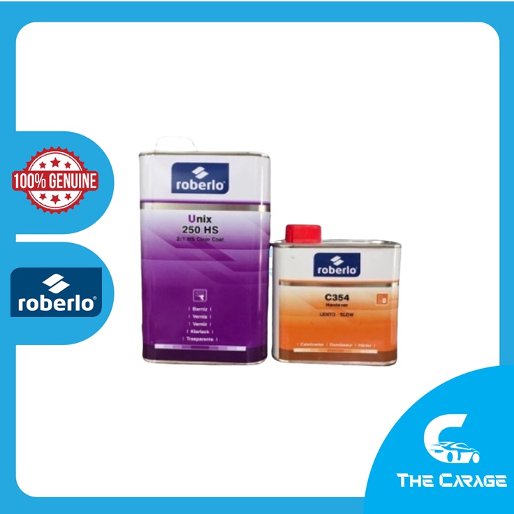 Roberlo Unix 250HS Clearcoat 1L + C354 Hardener 500ml | Shopee Malaysia