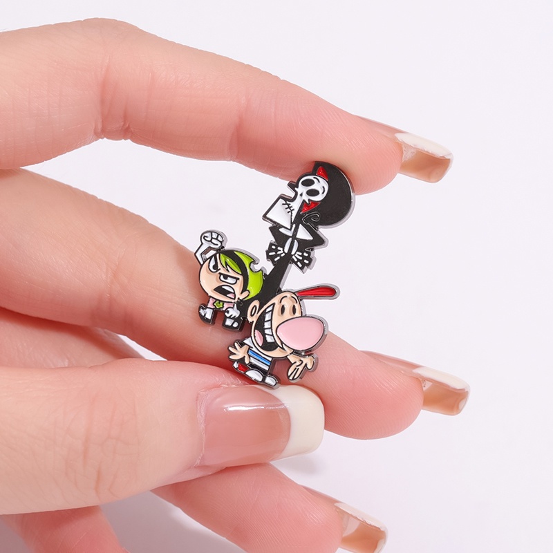 Horror Adventure Animation Billy Mandy and Death's Counterattack Brooch ...