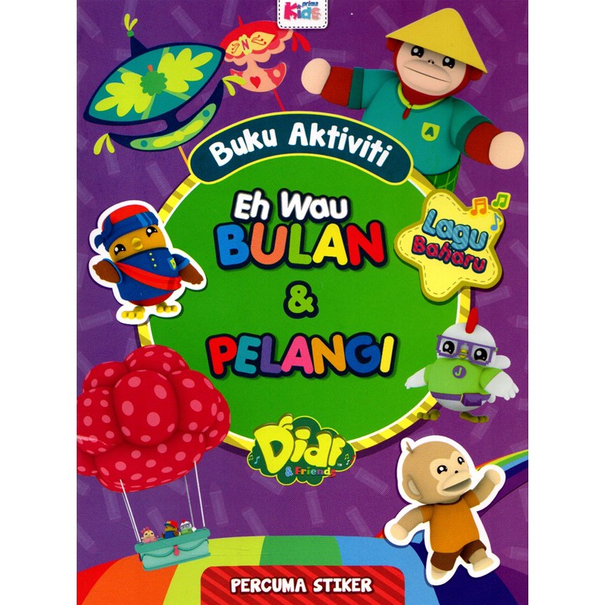(KK) Buku Aktiviti Didi & Friends: EH WAU BULAN & PELANGI (Sticker ...