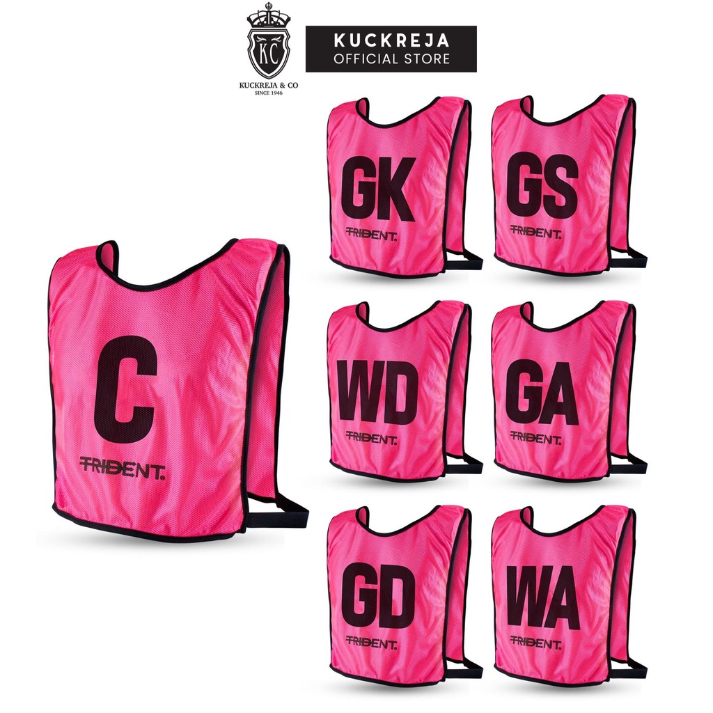 Trident Netball Bibs Set - Pink (Senior, Junior) | Shopee Malaysia