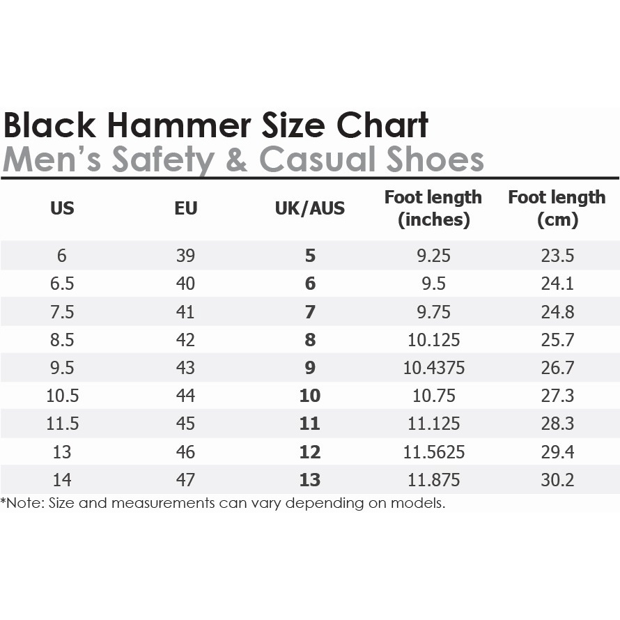 Black Hammer Pro Series Men Mid Cut ESD Fastlock Light Weight Safety ...