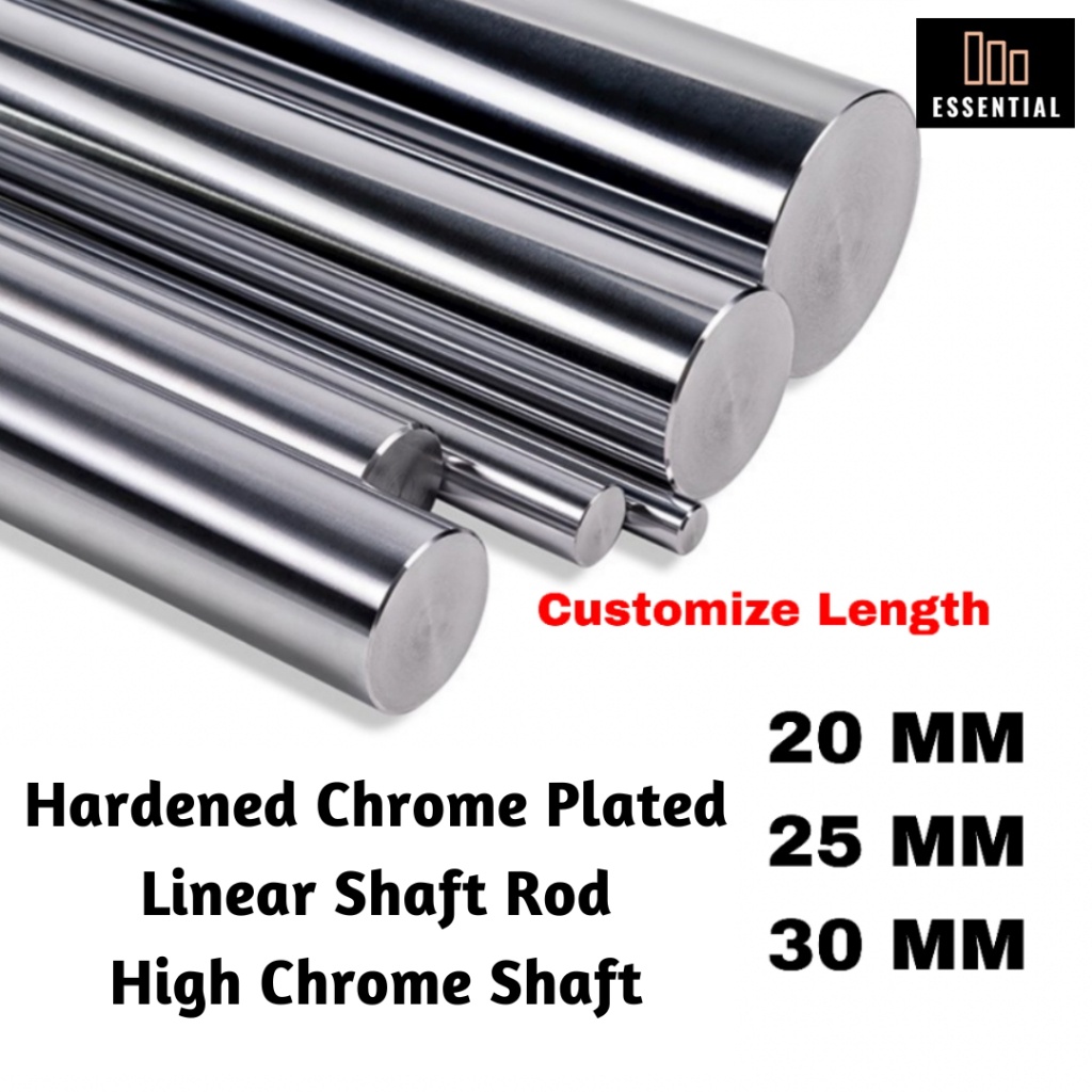 Linear Bearing Shaft Rod Bar Hardened Chrome Shaft Plated #45 Steel ...