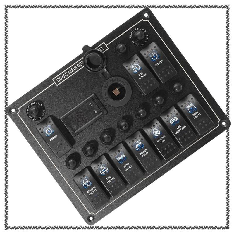 [MCA] 10 Gang Switch Panel Digital Meter | Shopee Malaysia