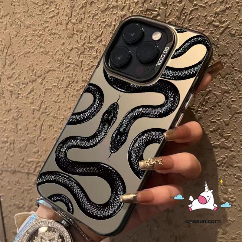 Creative Dark Snake Trendy Brand Luxury Plating Metal Lens Casing ...