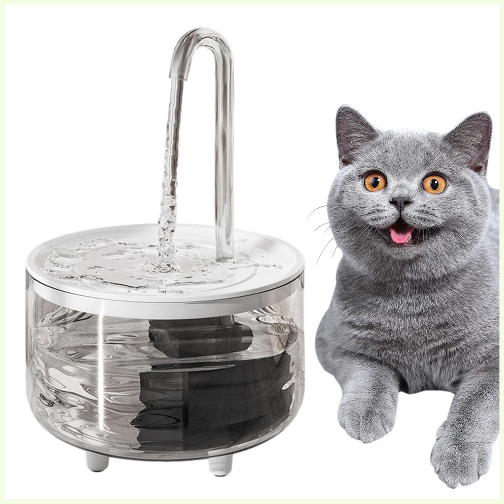Cat Water Fountain Wireless 1L Battery Operated USB Cat Water Fountain ...