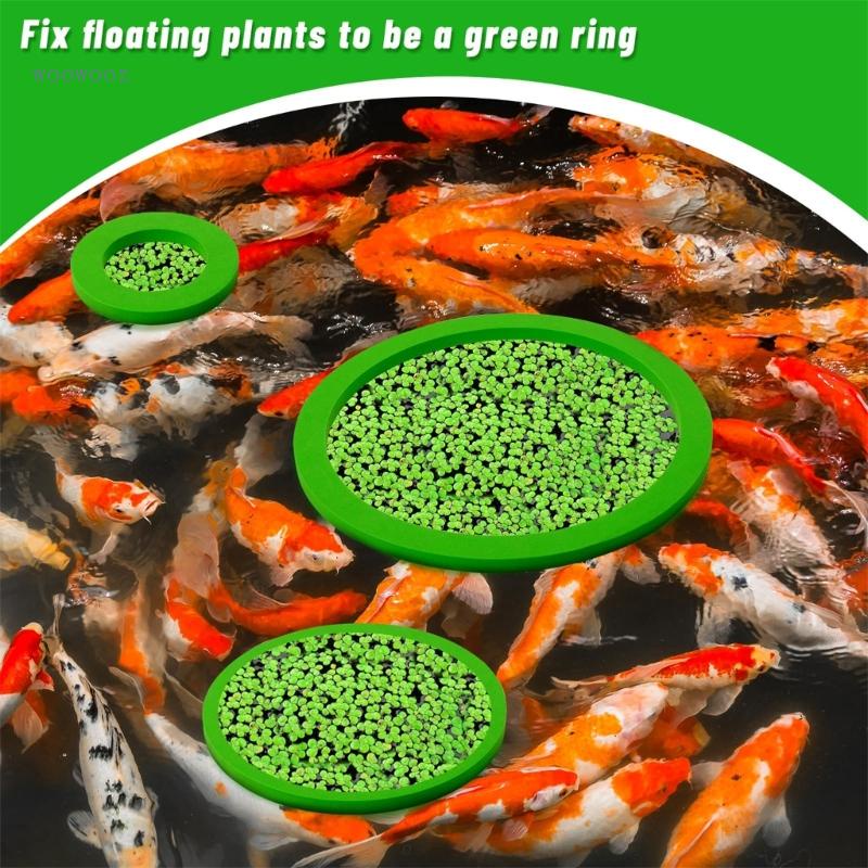 WOOW Safe Floating Plant Rings for Fishtanks Aquarium Floating Feeding ...