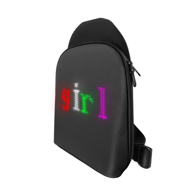 Fashionable LED luminous shoulder bag APP Control Smart Pixel Led Women ...