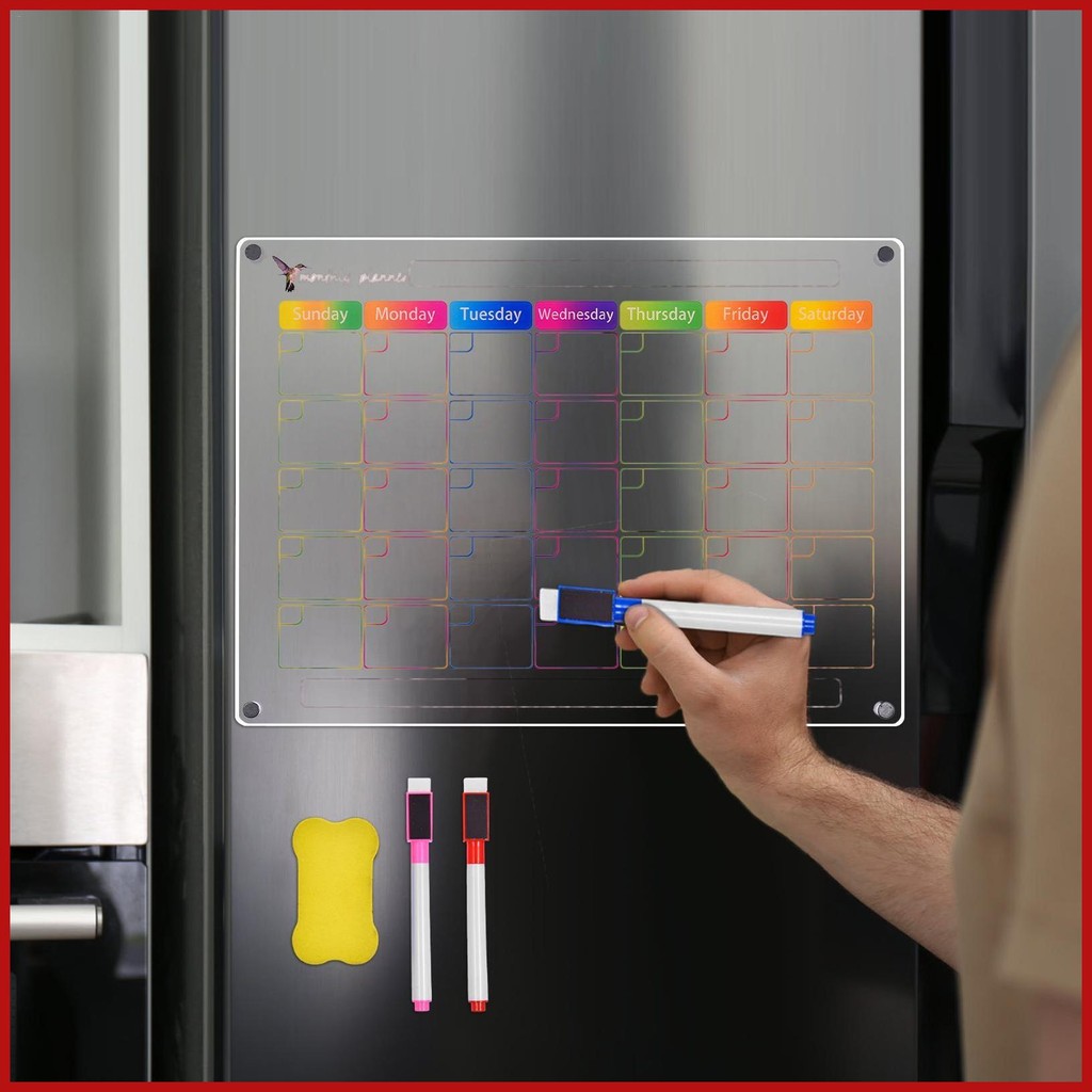 Magnetic Fridge Calendar Magnet Fridge Calendar Refrigerator Planner ...
