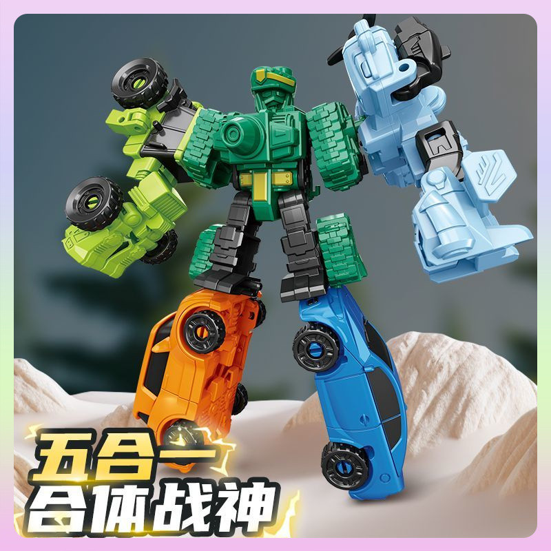 Genuine tobot deformation robot 5 in 1 car model fighting mech ...