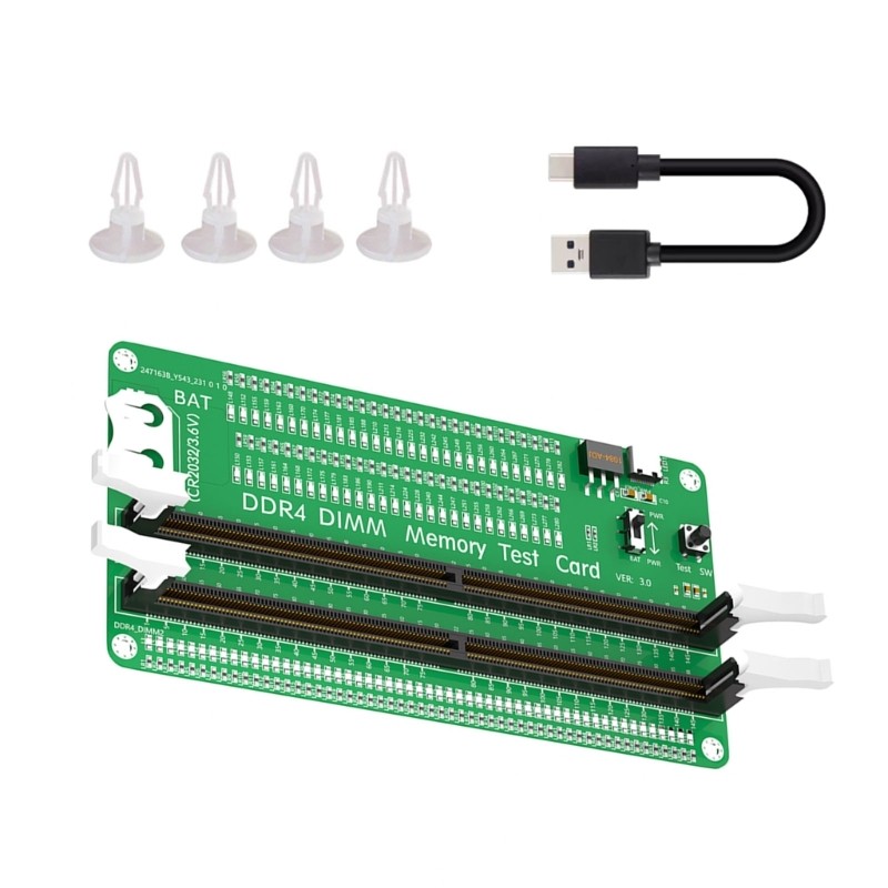 R* DDR4 DIMM Memory Tester with Long Latches LED Indicator for Desktop ...