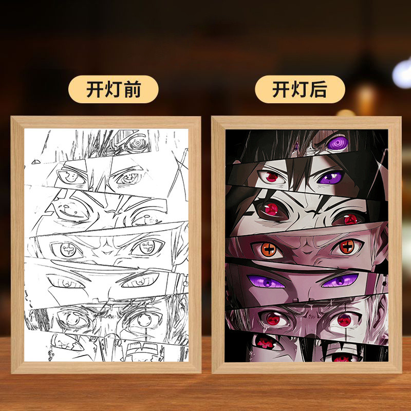 Official Same Style Naruto Light Painting Uchiha Itachi Naruto Sasuke ...