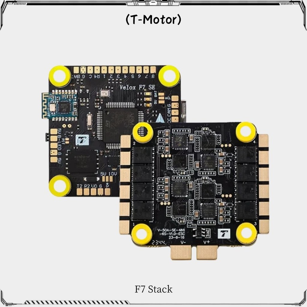 T-MOTOR F7 Stack Velox F7 SE Flight Controller FC V50A SE 6S 4in1 ESC ...