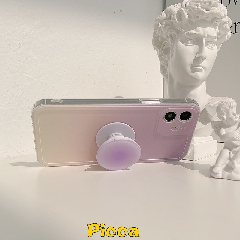 Ins Plain Color 3d Round Phone Grip Macaron Candy Color Circle Pattern ...