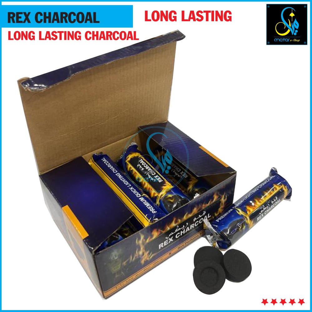 REX CHARCOAL 🔥 REX 🌟 1 BOX = 100 PCS ♨️ ARANG BULAT LEMON 🌟 Hot Sell ...