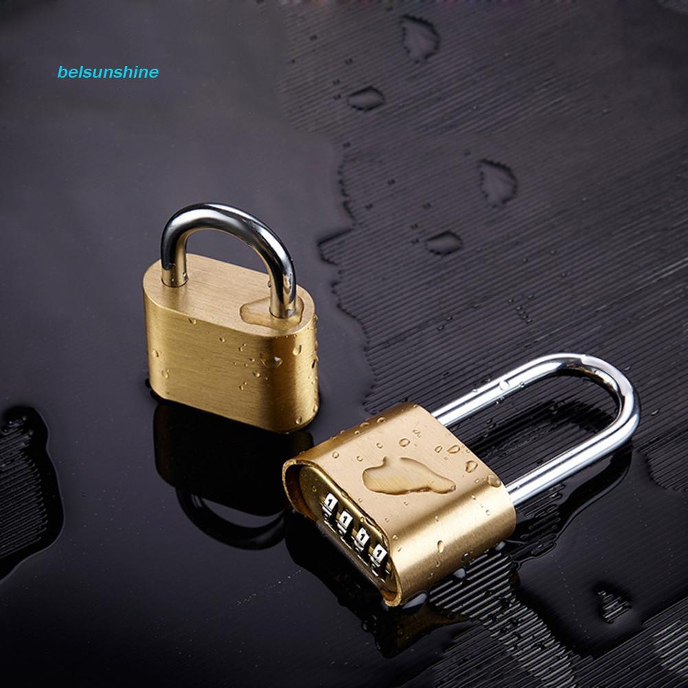 Brass Copper Lock Multifunctional Waterproof Door Lock Four-Digit ...