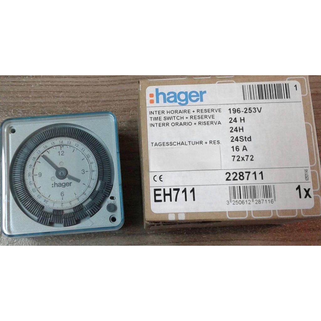 Hager EH711 24hrs Analog Timer Switch | Shopee Malaysia