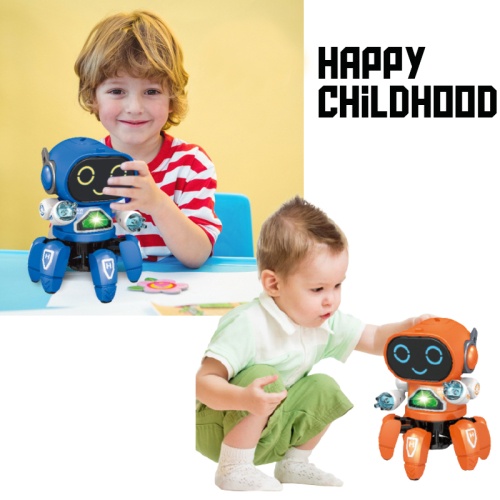 Dancing Robot Dance Octopus Toy Colorful Lights and Music Dancing Toys ...