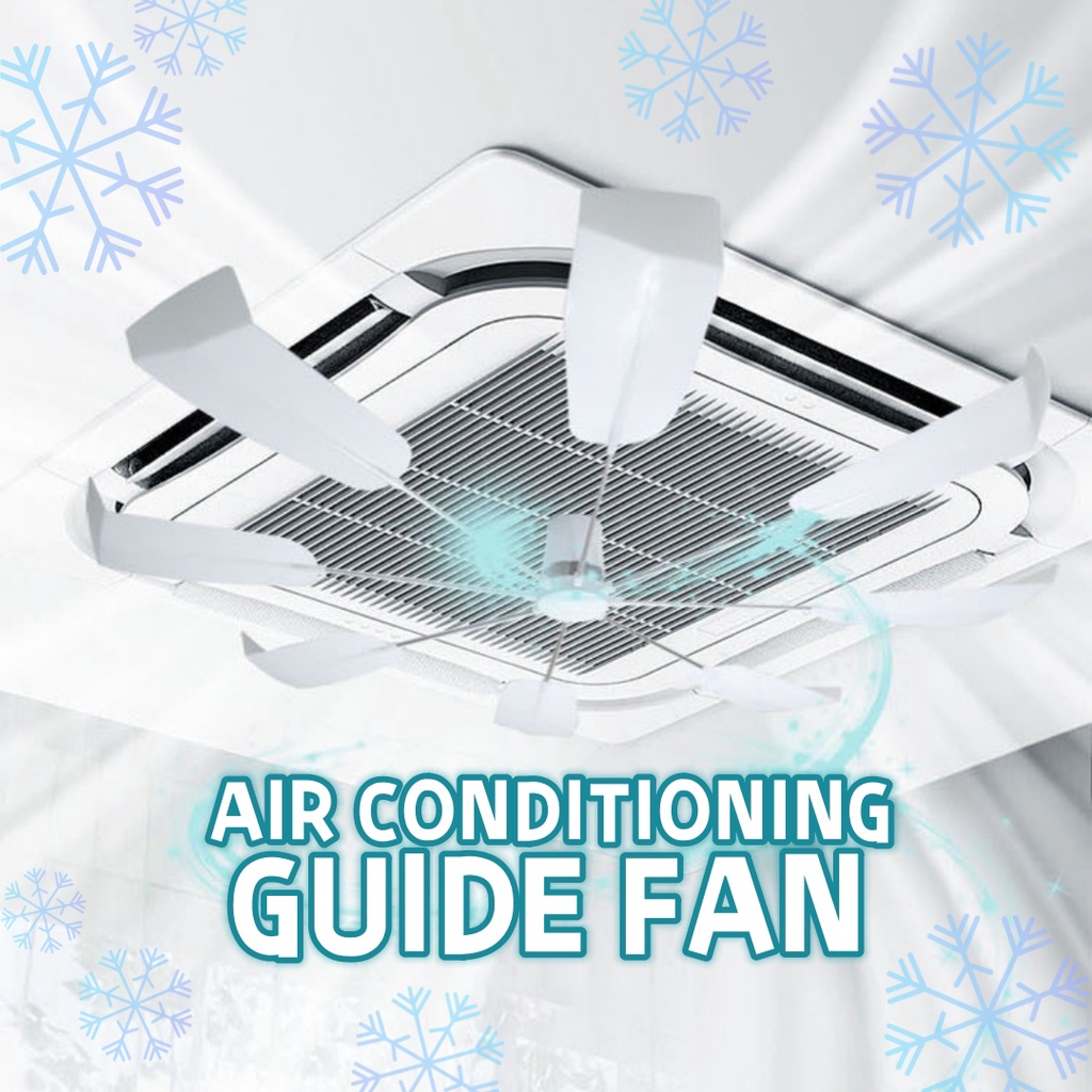 Cassette Aircon Guide Fan 360° Anti Direct Blowing Fast Cooling Central ...