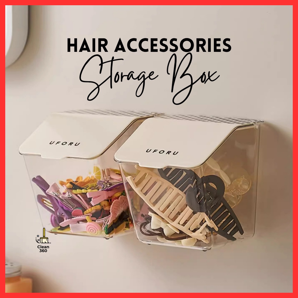 Ins Style Hair Accessories Storage Box Makeup Organizer Bathroom ...
