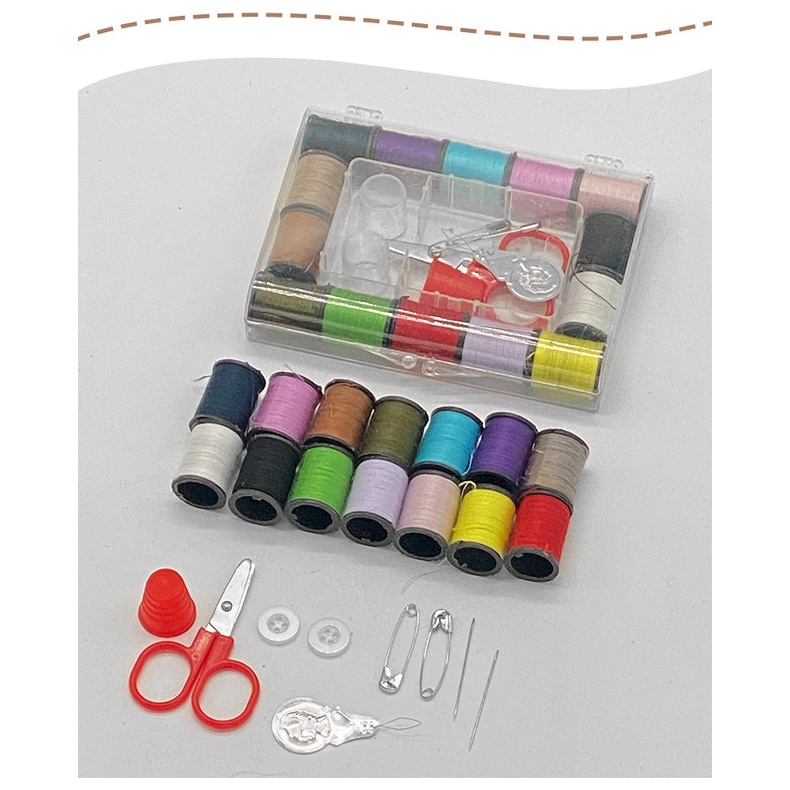 1set Multifunctional Portable Needle And Thread Bag Sewing Needle Hand