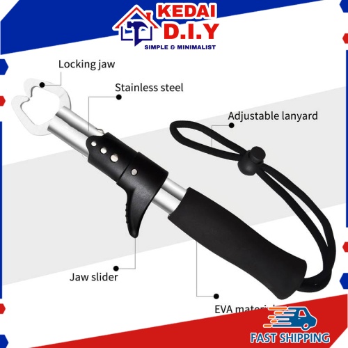 GRIP IKAN FISH GRIPPER High Quality Fish Control Device Catcher Fish ...