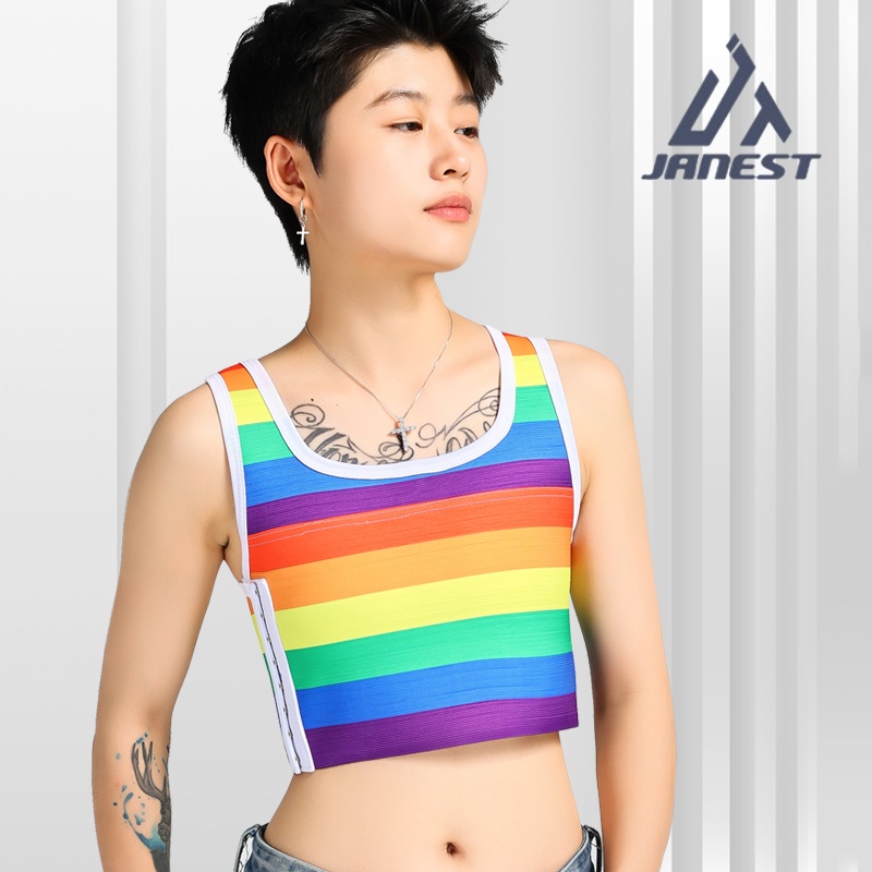 Full Bandage Chest Binder Baju Melayu Budak 3 Row Buckle Breast Binder