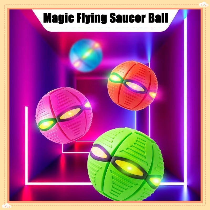 Magic Flying Saucer Ball UFO Flying Ball Flat Throw Disc Ball Outdoor ...