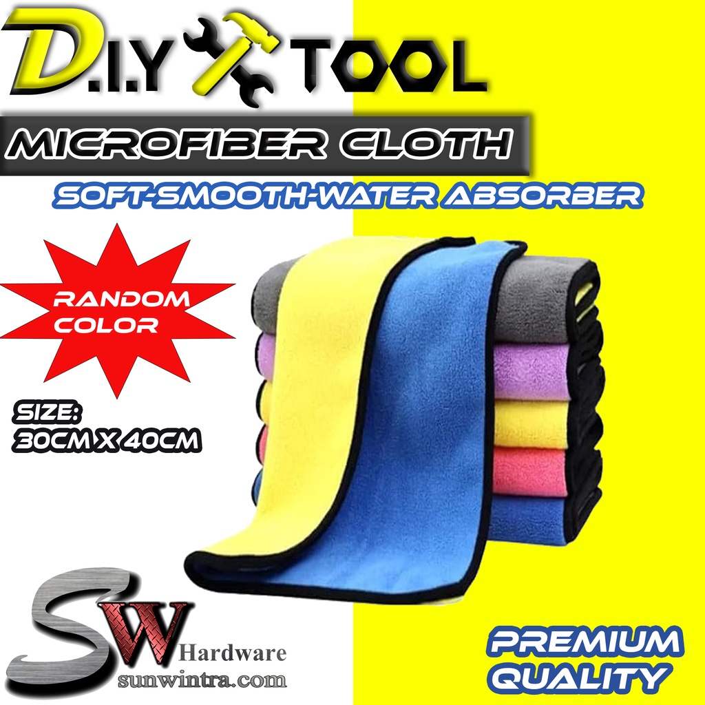 [High Performance] SW Hardware 1pc Microfiber Cloth Microfiber Tower ...