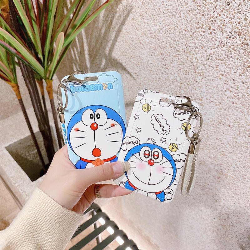 Doraemon cartoon card holder Student card Dining card Elevator card ...