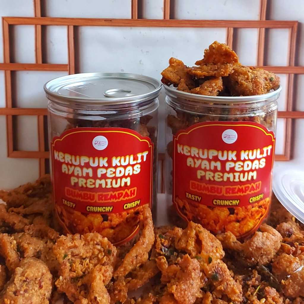 Crispy Chicken Skin Crackers Spicy Spice Seasoning Crispy Chicken Skin ...