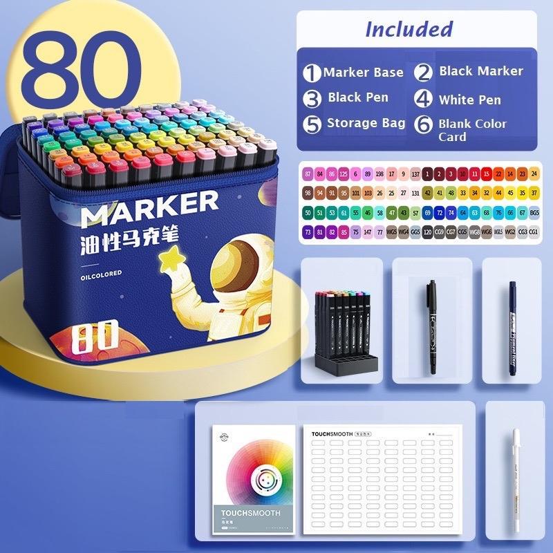Dual Head Paint Marker Pen Set - Sketch Drawing Colour Marker Art ...