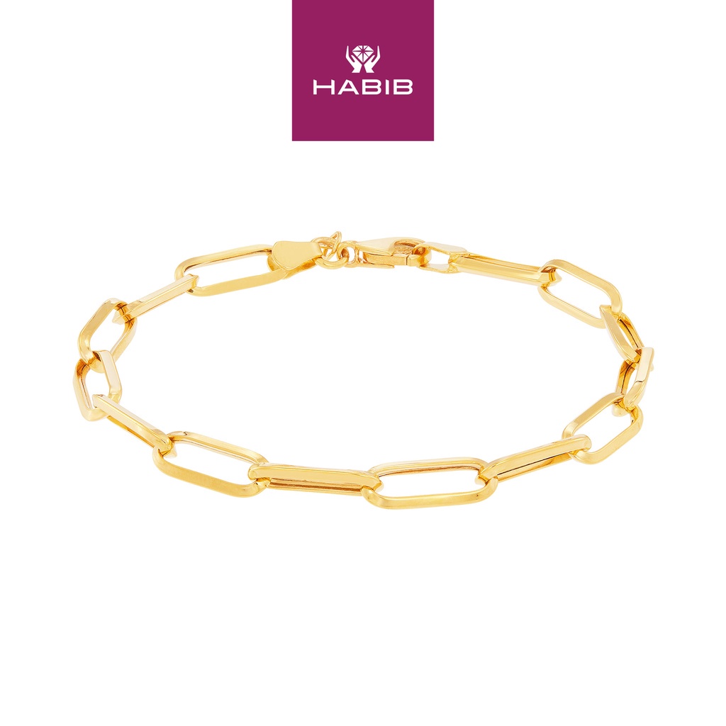 HABIB Oro Italia 916 Yellow Gold Bracelet GW40300422 (22K Gold ...