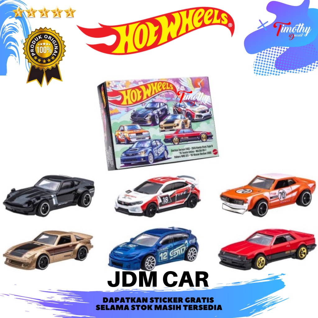 Hot Wheels GP Set 6 Japanese JDM Celica Subaru RX7 TYPE R R30 Datsun ...