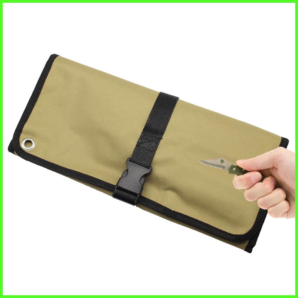 Canvas Tool Pouch Baluue Chisel Tool Bag Tool Roll Bag Wrench Pouch ...